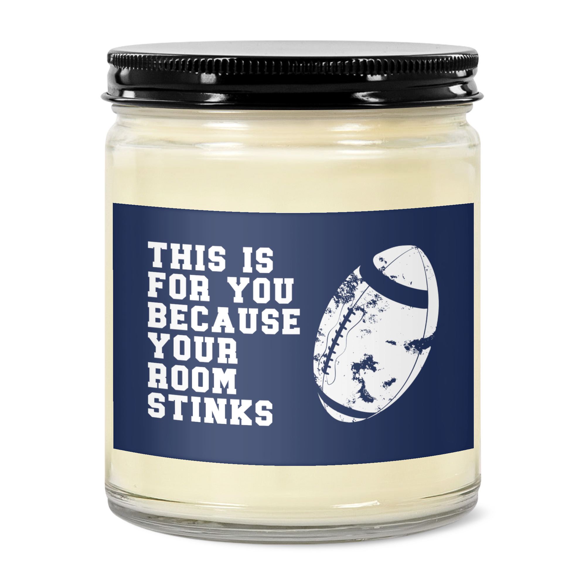 Your Room Stinks Candle, Footbal – Custom Platter